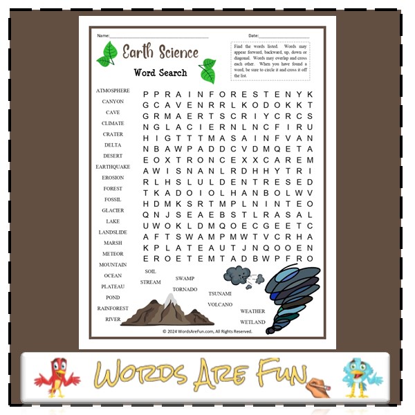Summer Word Search for Kids