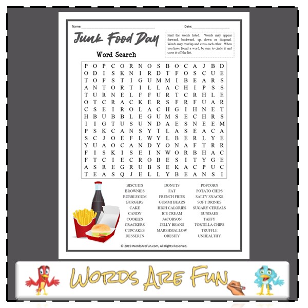 Summer Word Search for Kids