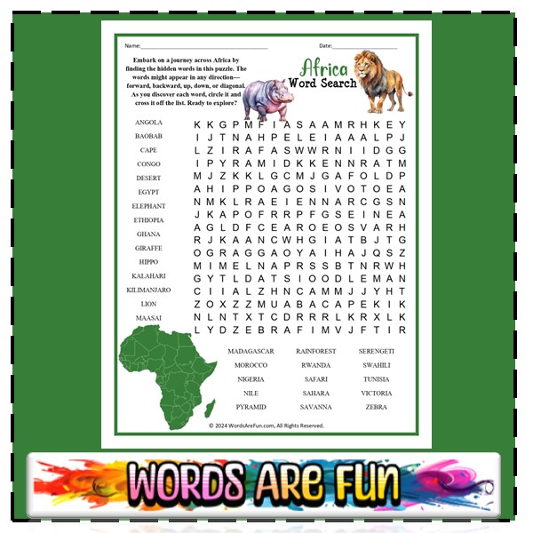 Bible Word Search for Kids
