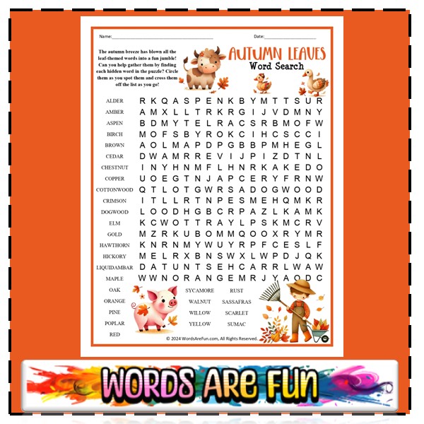 5th Grade Science Word Search