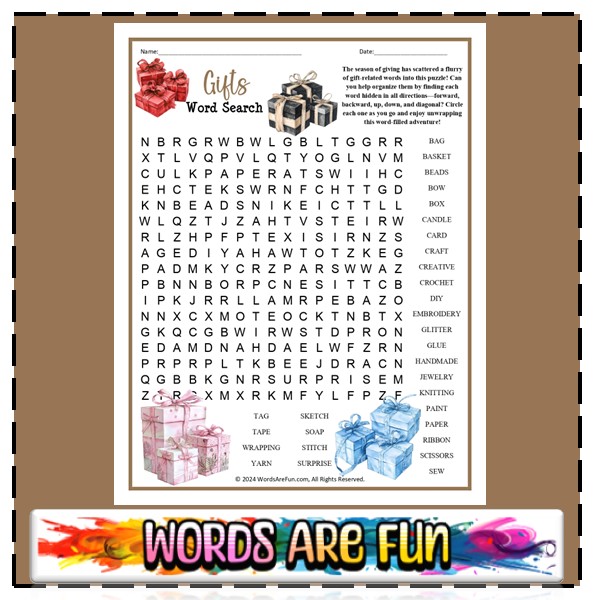 Printable Word Scrambles for Adults