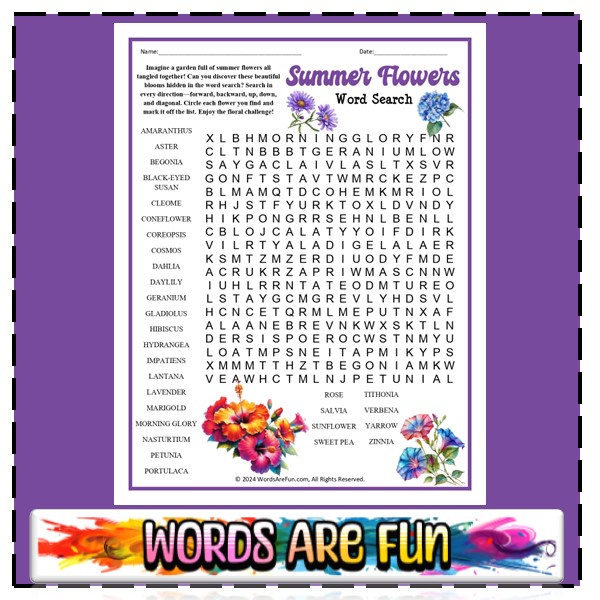 Spanish Word Search for Kids