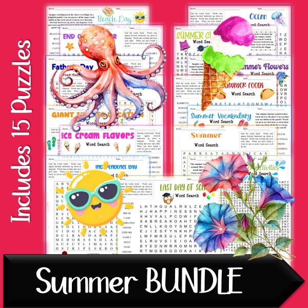 Spanish Word Search for Kids