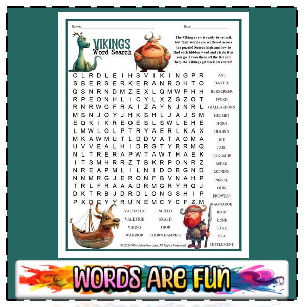 Spanish Word Search for Kids