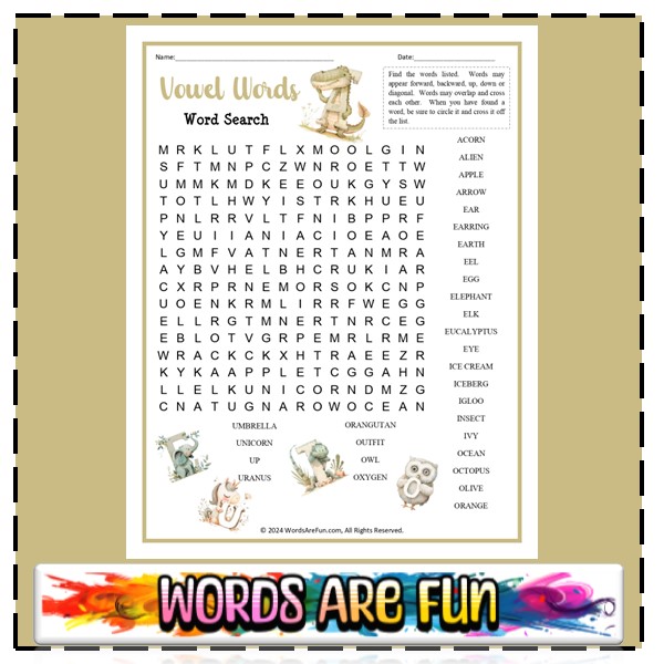 5th Grade Science Word Search